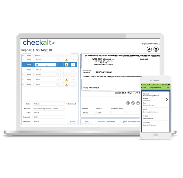 Remote Deposit Capture | CheckAlt's DepositGo